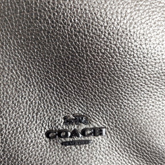 Coach | Bags | Coach Ellie Leather Purse Crossbody Gold File Bag Pebble ...